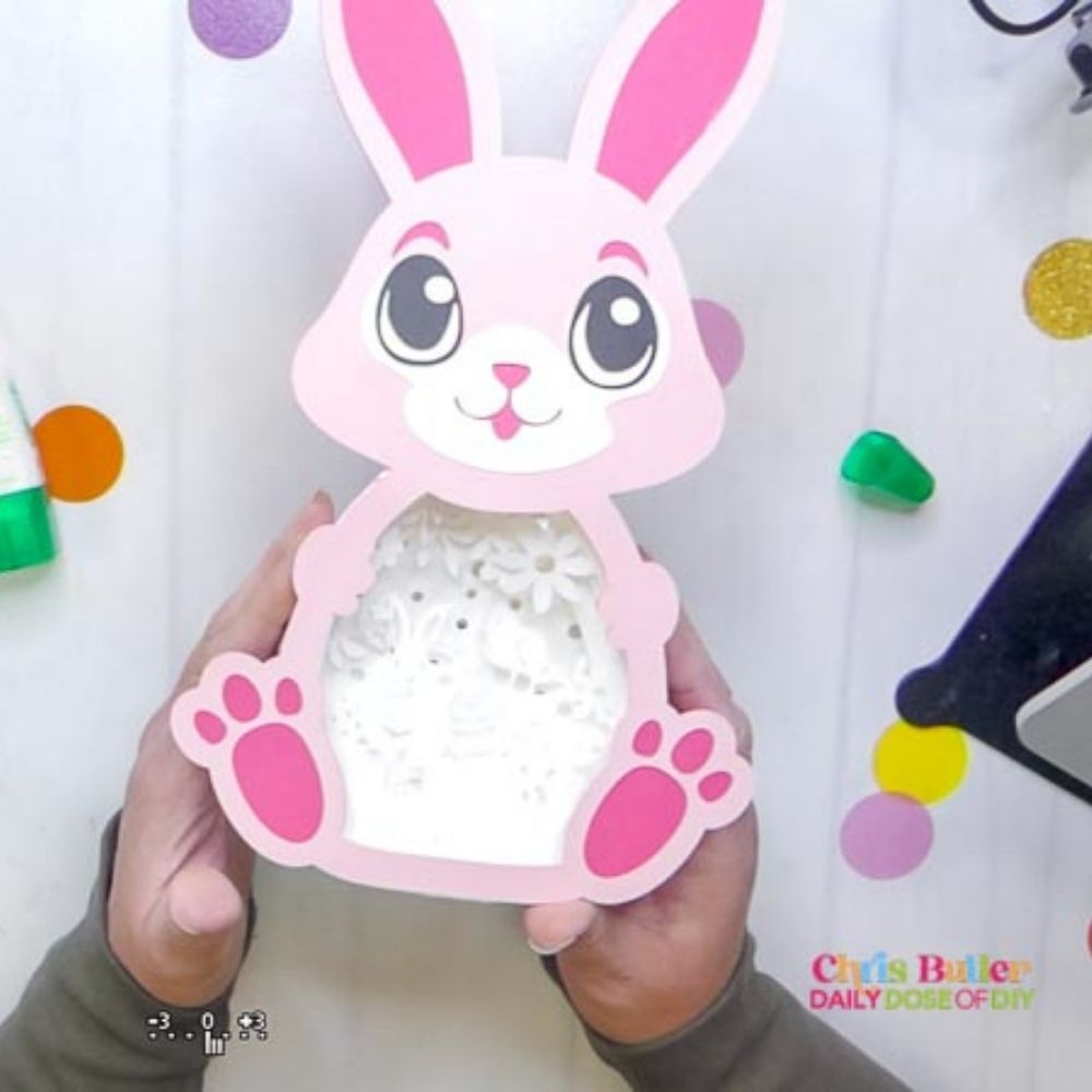 3D Layered Bunny Light Box for Easter SVG – Daily Dose of DIY