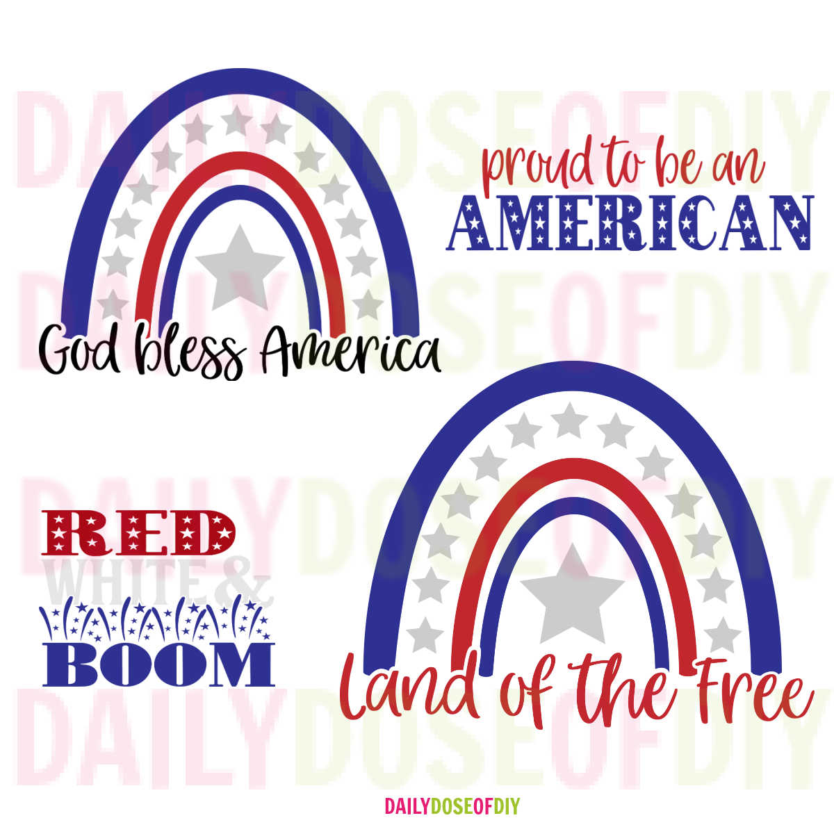 4th of July America SVG Bundle of 12 for Cricut or Silhouette – Daily ...