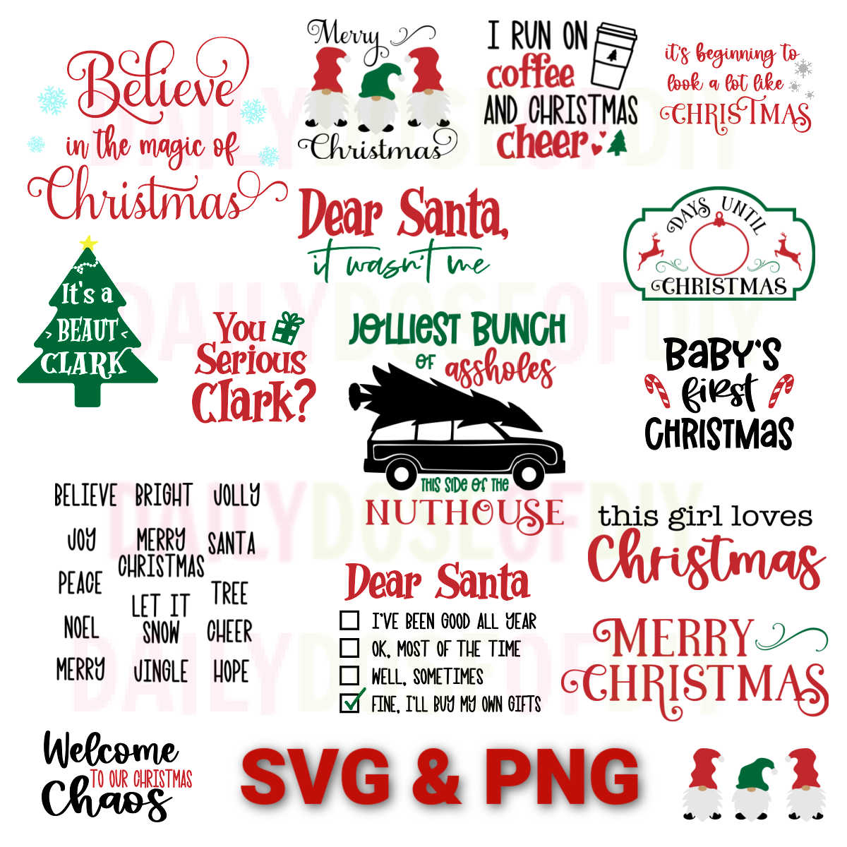 Christmas SVG Bundle Perfect for Shirts and Signs – Daily Dose of DIY